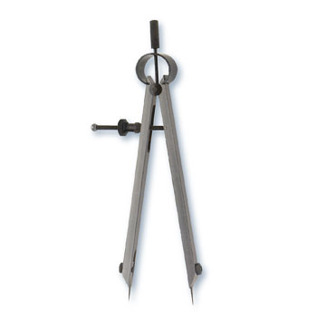 Compás punta con resorte 100mm - Escuadras y reglas